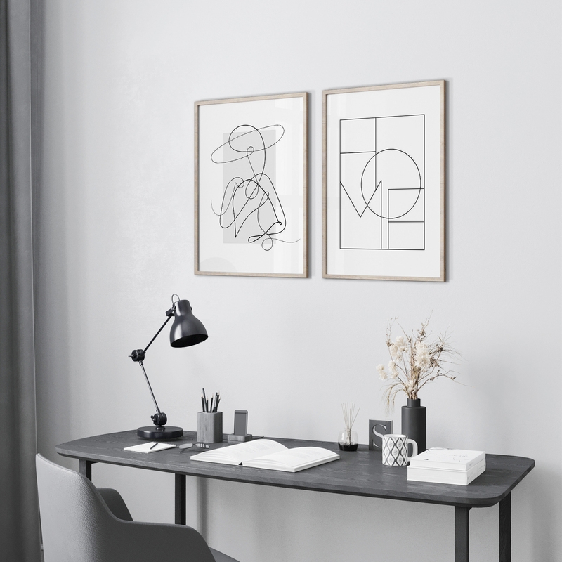 Gallery Wall Gray Study 286 | Gallerix.co.uk